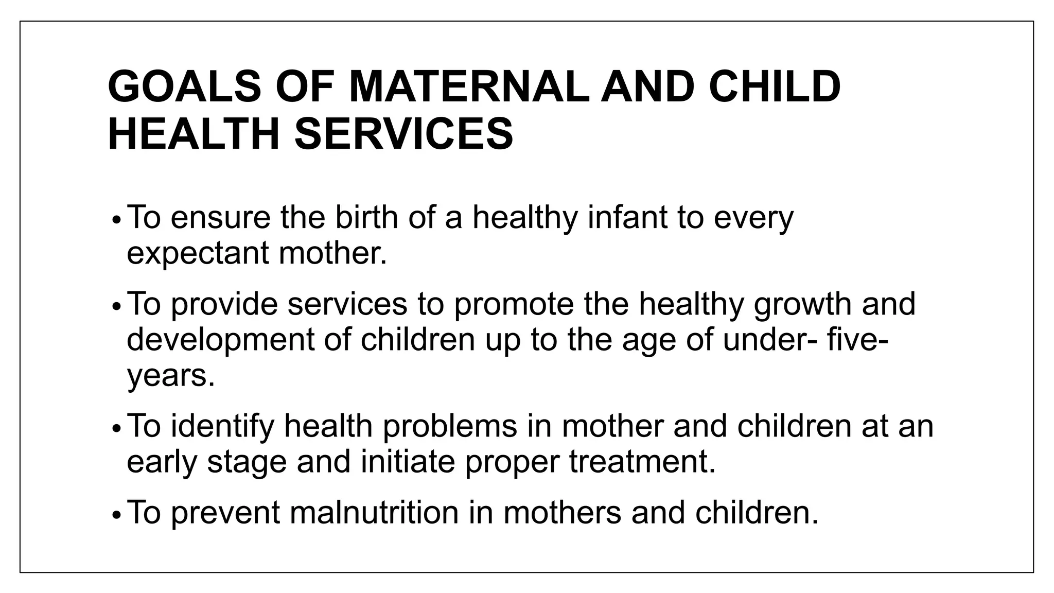 Magnitude of maternal and child health problems | PPTX
