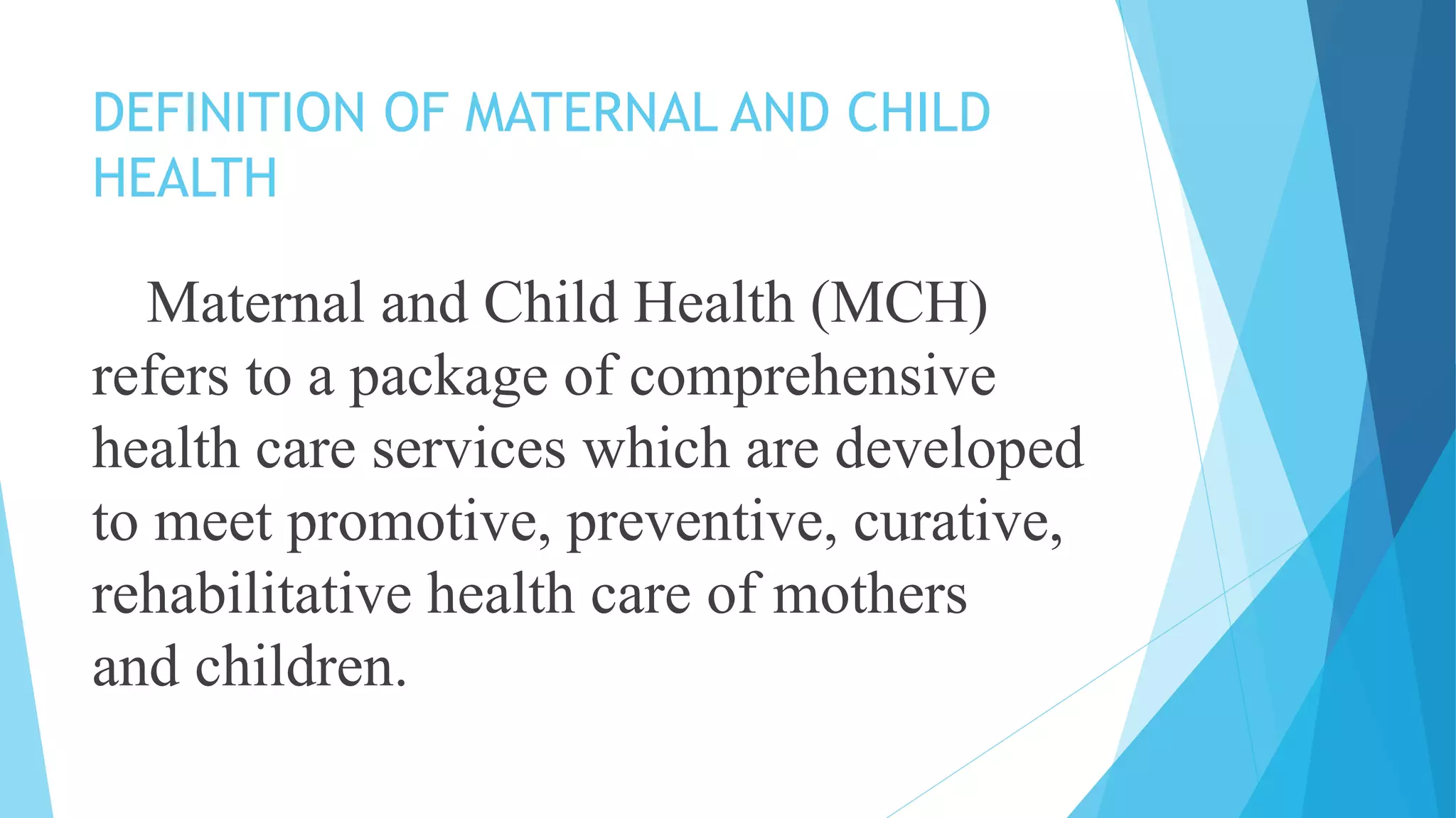 Magnitude of MCH problems | PPTX
