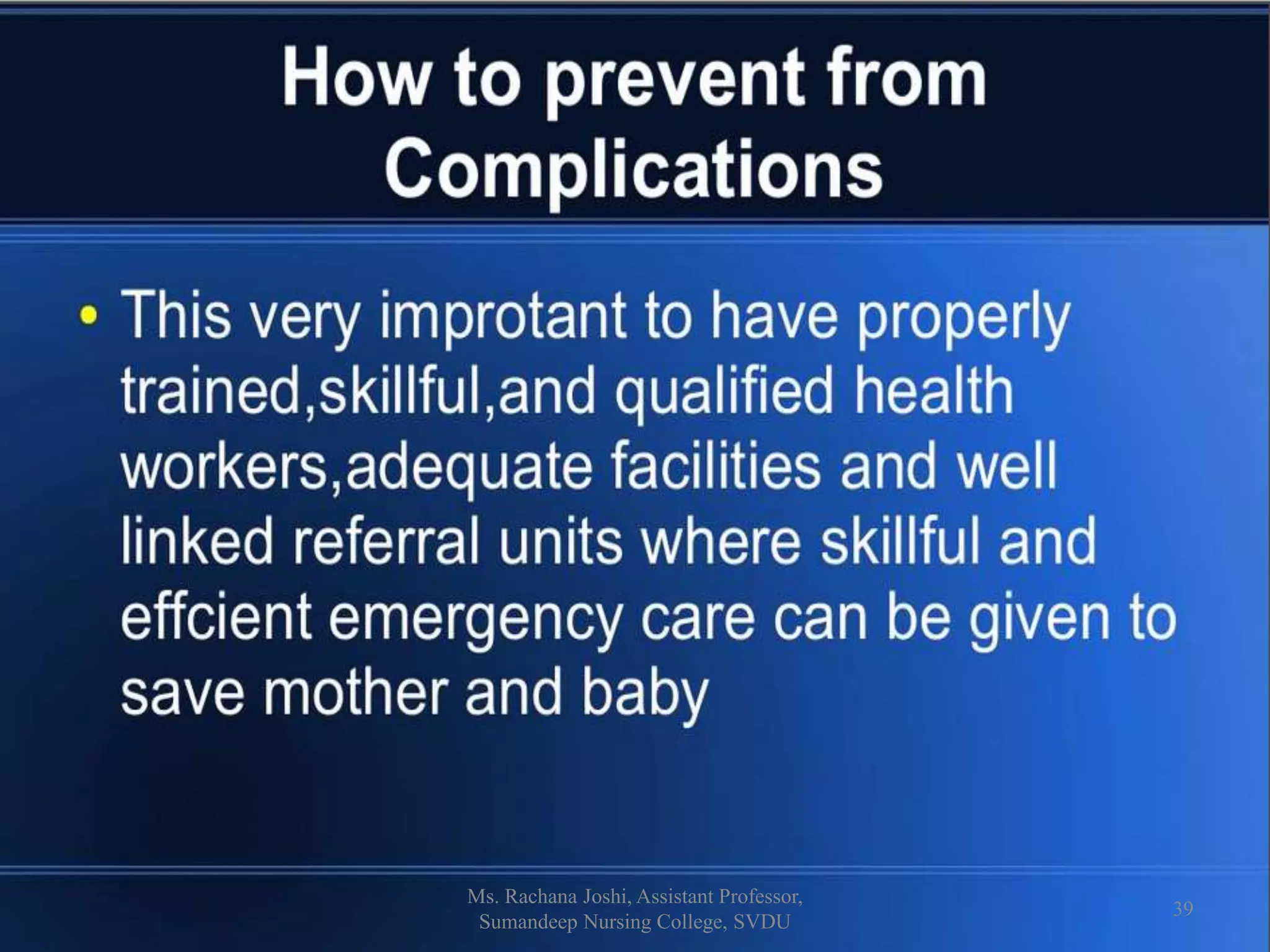 MAGNITUDE OF MATERNAL AND CHILD HEALTH PROBLEMS /FACTORS INFLUENCING ...