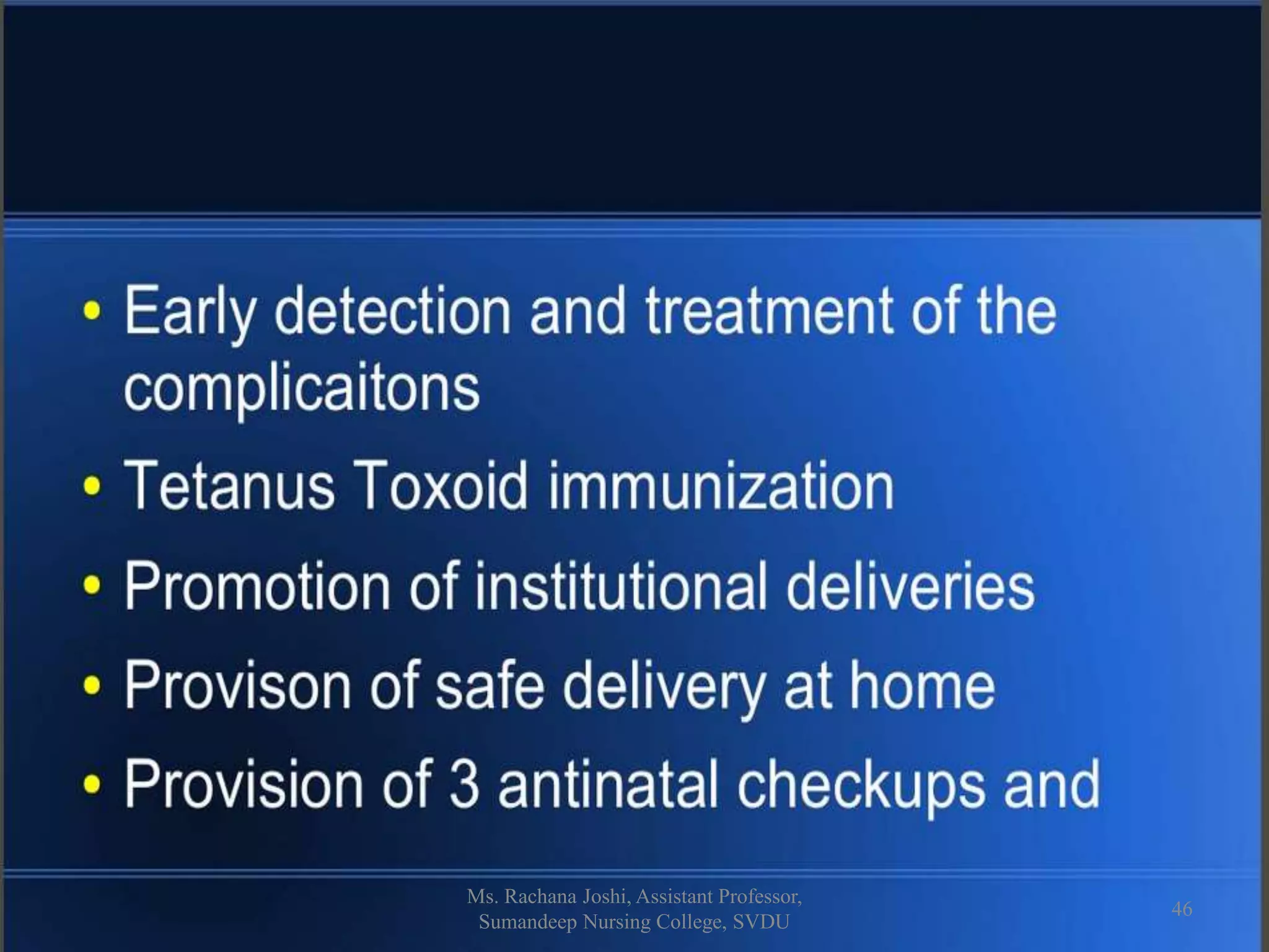MAGNITUDE OF MATERNAL AND CHILD HEALTH PROBLEMS /FACTORS INFLUENCING ...
