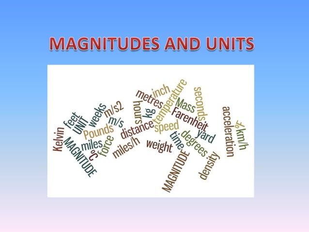 Magnitudes | PPTX | Physics | Science