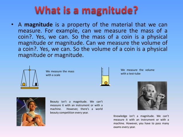 Magnitudes | PPTX | Physics | Science