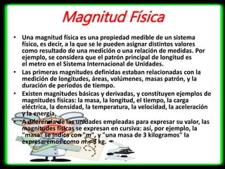 Magnitudes fisicas | PPTX