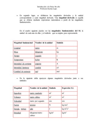 Magnitudes fisica | DOCX
