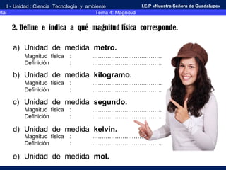 Magnitudes físicas | PPT