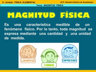 Magnitudes físicas | PPT