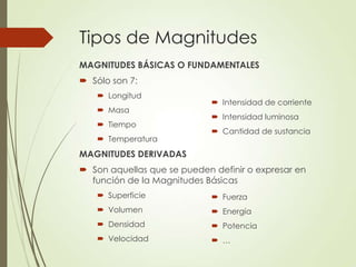 Magnitudes y unidades | PPTX