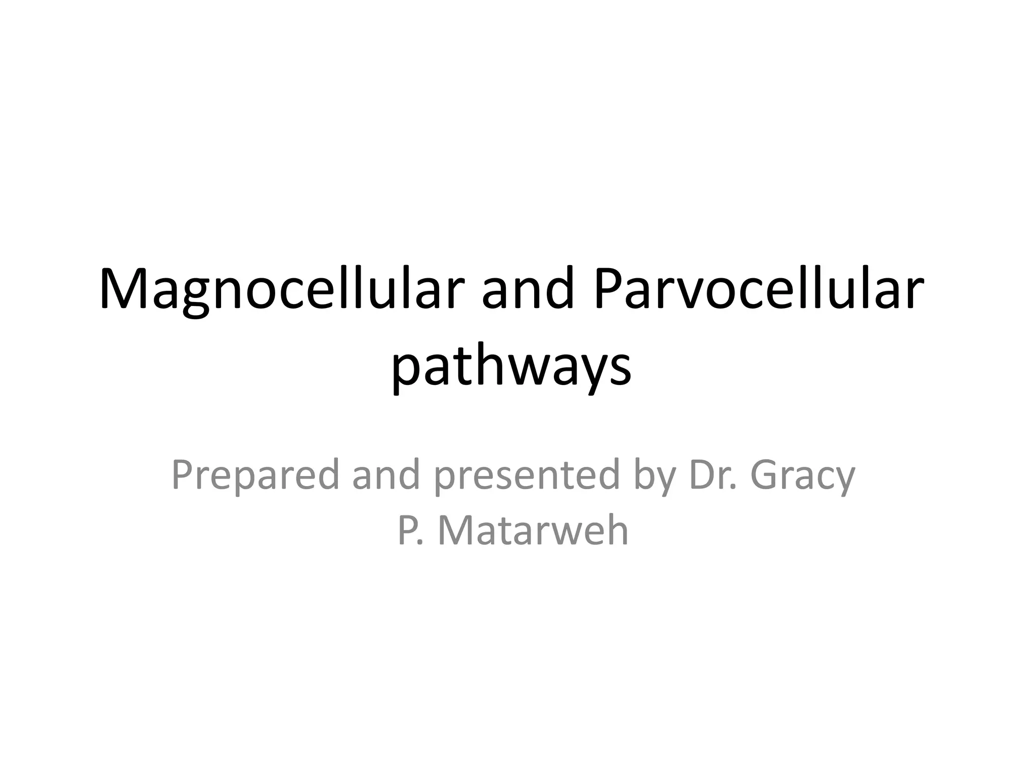 Magnocellular and Parvocellular pathways1.pptx