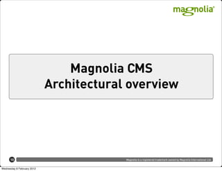 Integration possibilities with Magnolia CMS | PPT