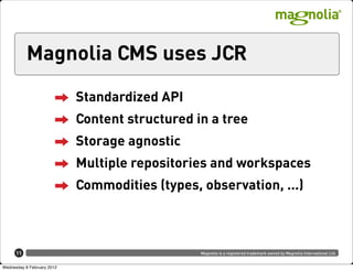 Integration possibilities with Magnolia CMS | PPT