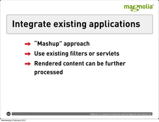 Integration possibilities with Magnolia CMS | PPT