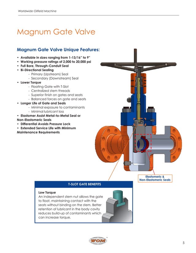 Magnum Gate Valve - Worldwide Oilfield Machine | PDF