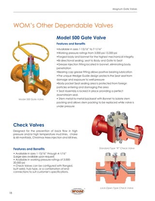 Magnum Gate Valve with Electric Gear Actuator - WOM Group | PDF