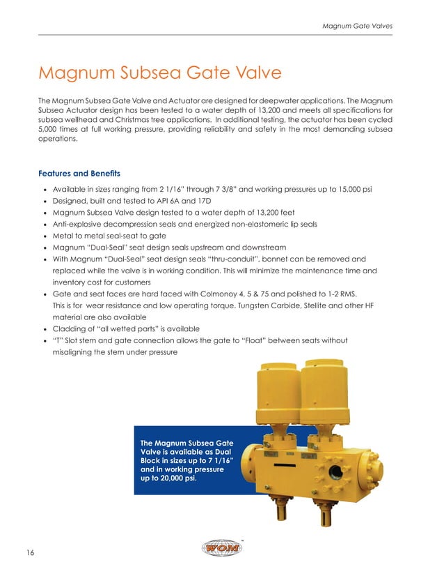 Magnum Mud Gate Valve - Worldwide Oilfield Machine | PDF | Chemistry ...