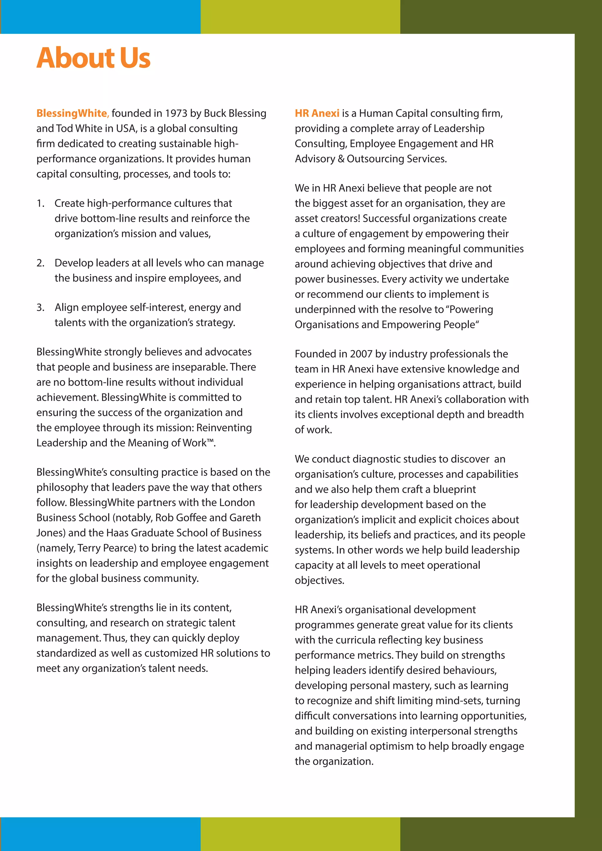 Magnum opus for Blessing White & HR Anexi | PDF