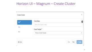 Openstack Magnum: Container-as-a-Service | PPTX | Cloud Computing ...