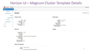 Openstack Magnum: Container-as-a-Service | PPTX | Cloud Computing ...