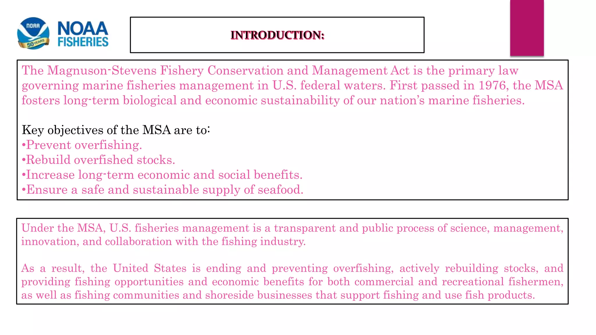 Magnuson stevens act | PPT