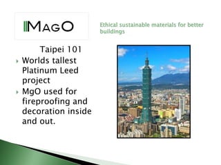 MagO introduction to MgO cement boards | PPT