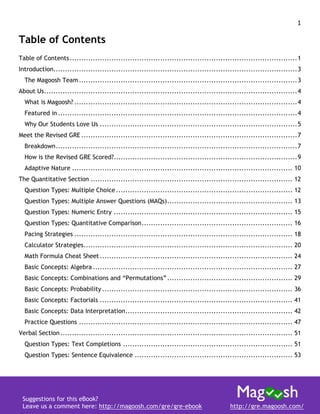 Magoosh gre e book | PDF