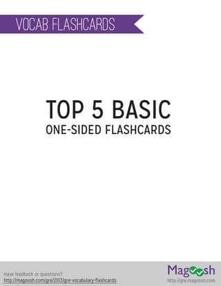 Magoosh vocab flashcard_e_book | PDF