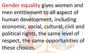 Gender and Development | PPTX