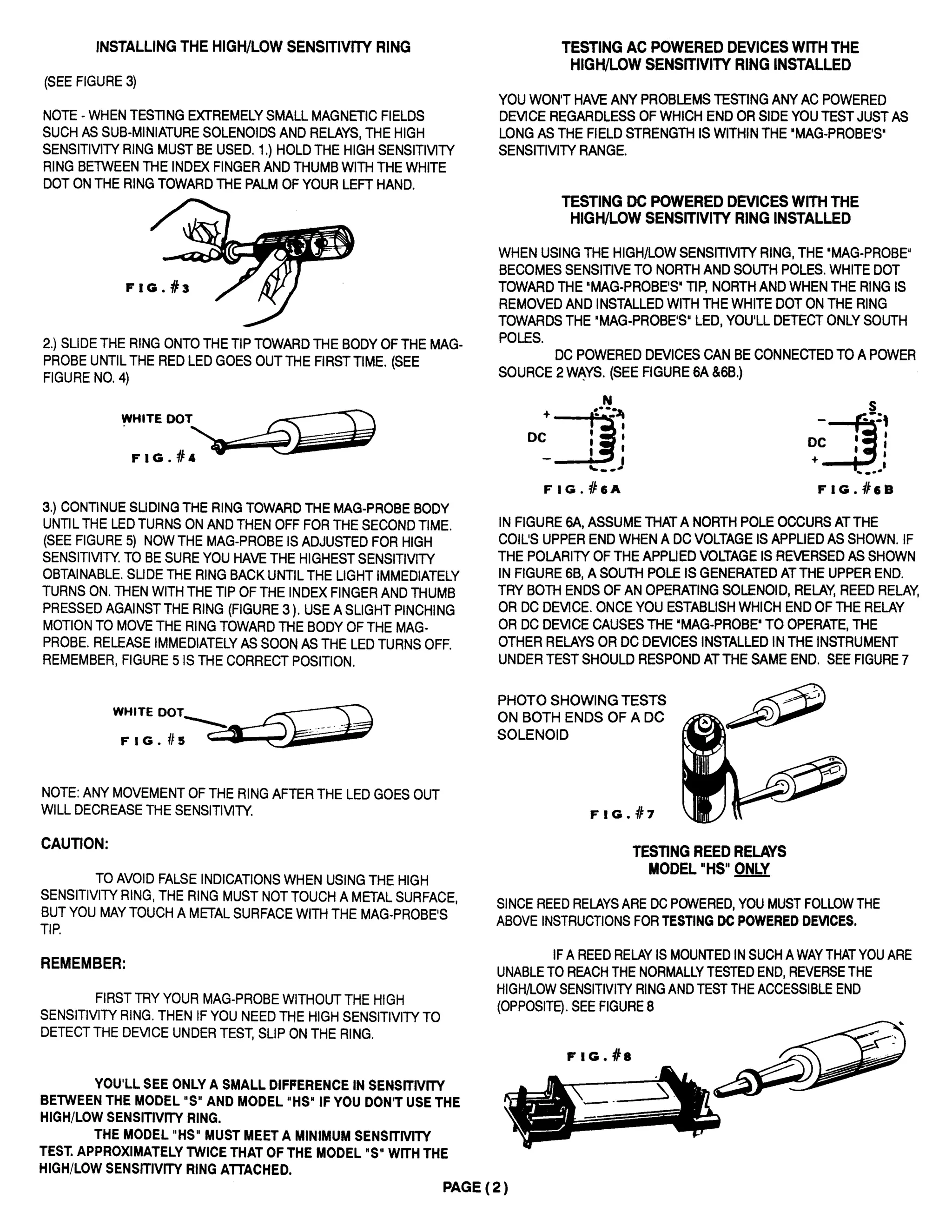 Mag Probe Operation Instructions | PDF | Physics | Science