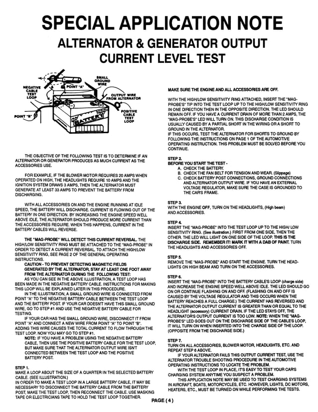 Mag Probe Operation Instructions | PDF | Physics | Science