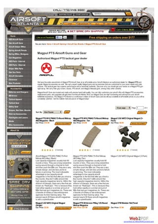 Magpul pts | PDF | Arms & Ammunition | Sensitive Topics