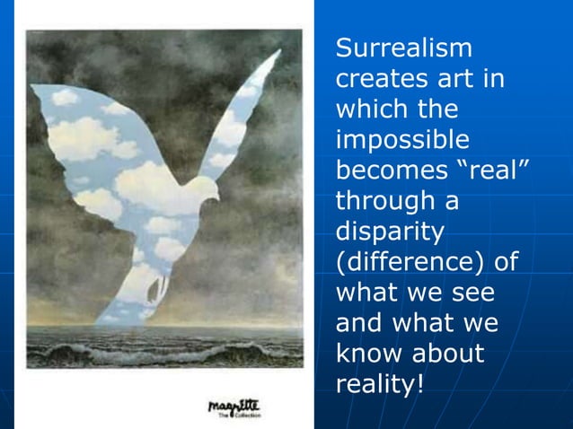 Rene Magritte, One Point Perspective and Surrealism | PPTX | Painting ...