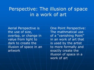 Aerial Perspective Illusion