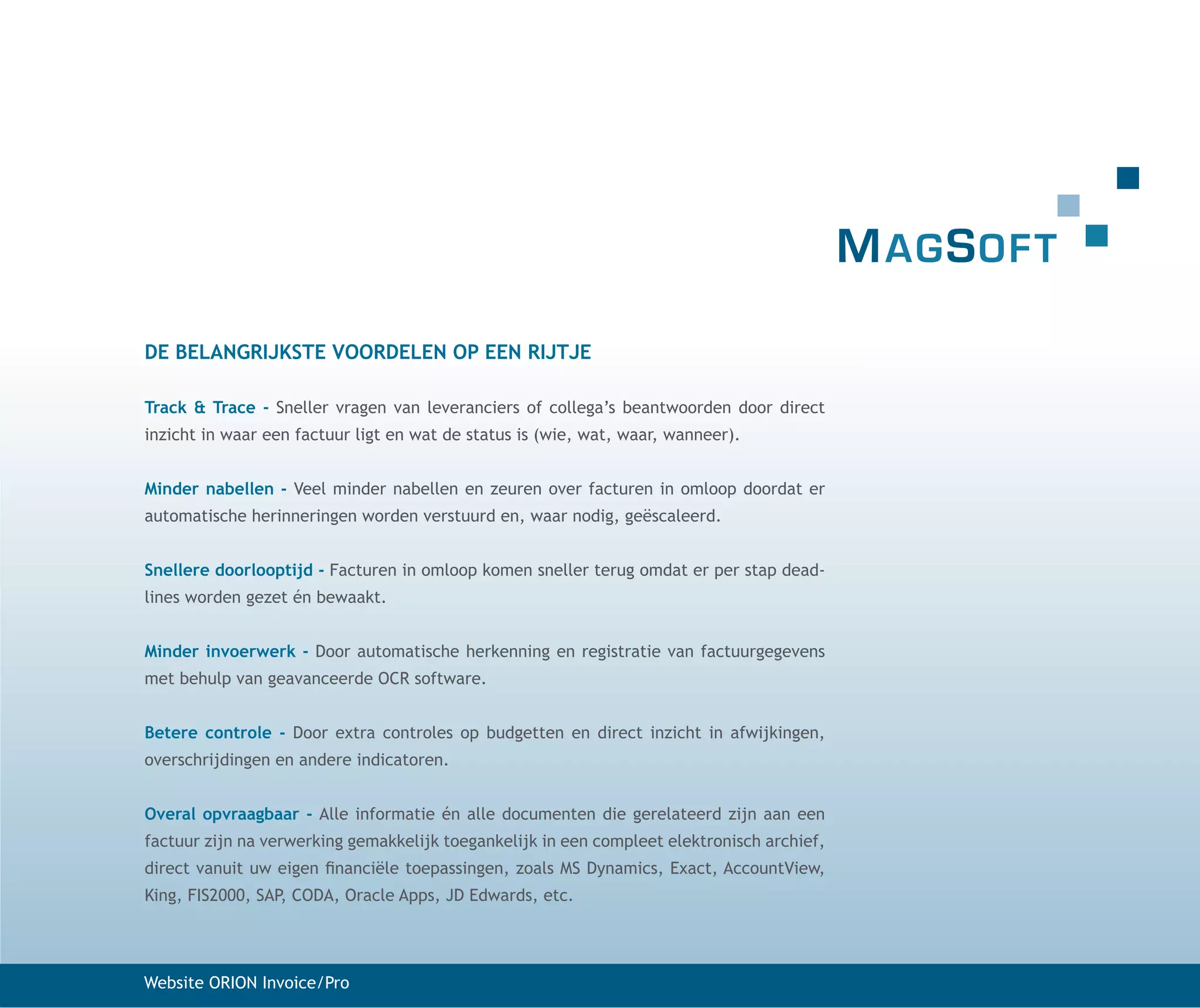 MagSoft Orion Invoicepro | PDF