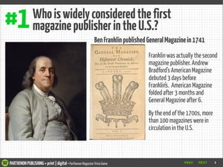 Parthenon Magazine Trivia Game | PPT