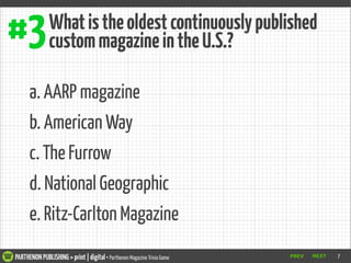 Parthenon Magazine Trivia Game | PPT