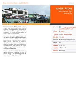 Magui payán información del micrositio | DOCX