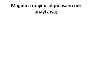 Magulu a mayina | PPTX