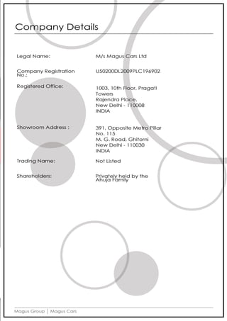Company Overview Sample