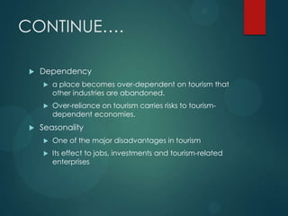 Tourism and its economic benefits and costs. | PPTX