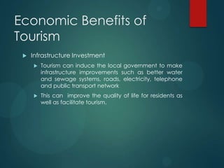 Tourism and its economic benefits and costs. | PPTX