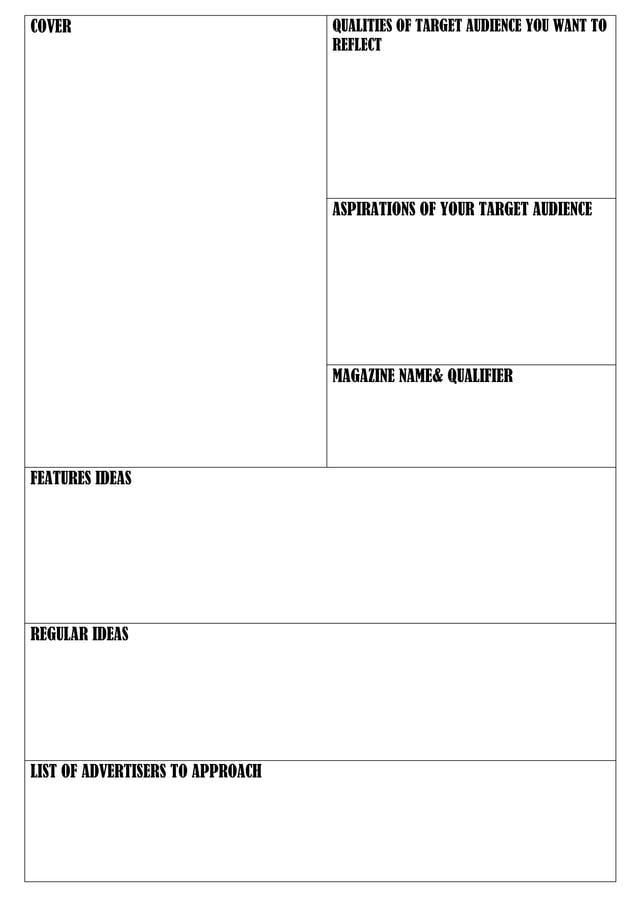 Mag workshop worksheet | DOCX