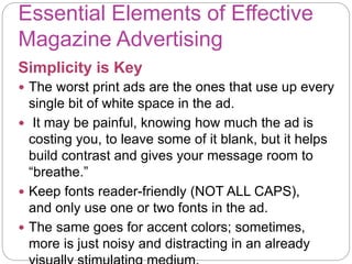 Magazine Advertising | PPTX