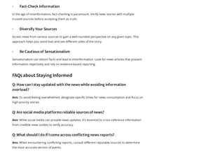 News: Staying Informed in a Dynamic World | PDF