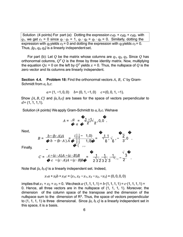 Linear Algebra Assignment help | PDF