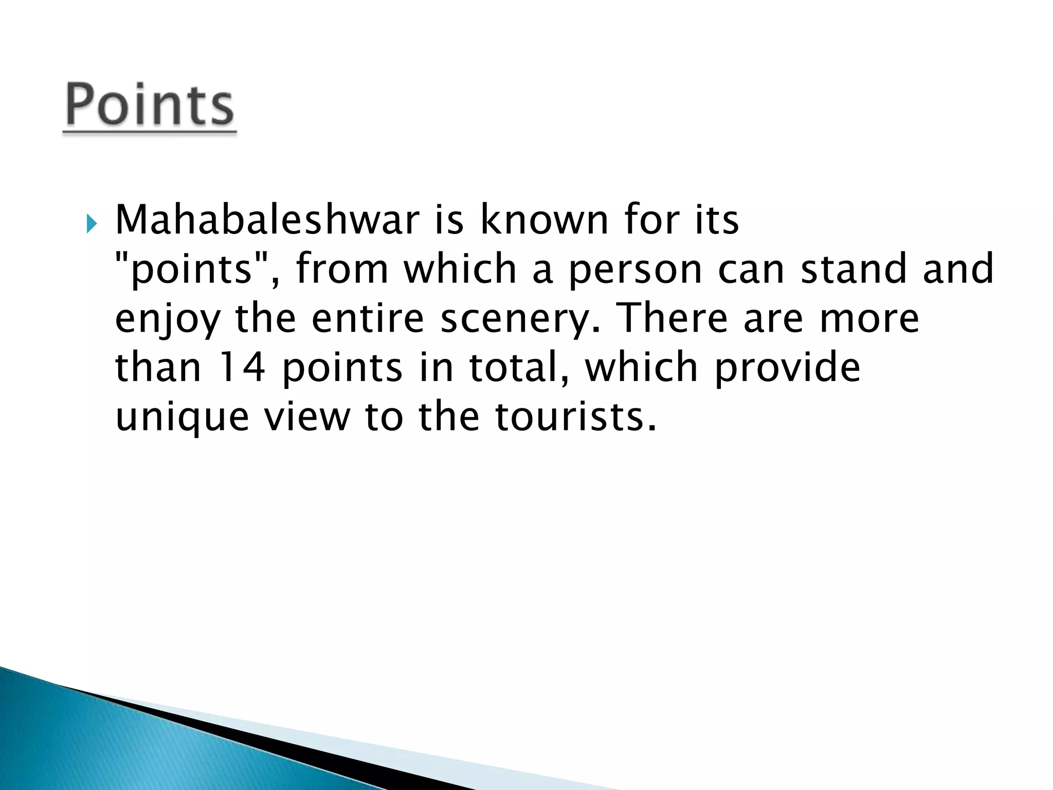 Mahabaleshwar tourist spot | PPSX