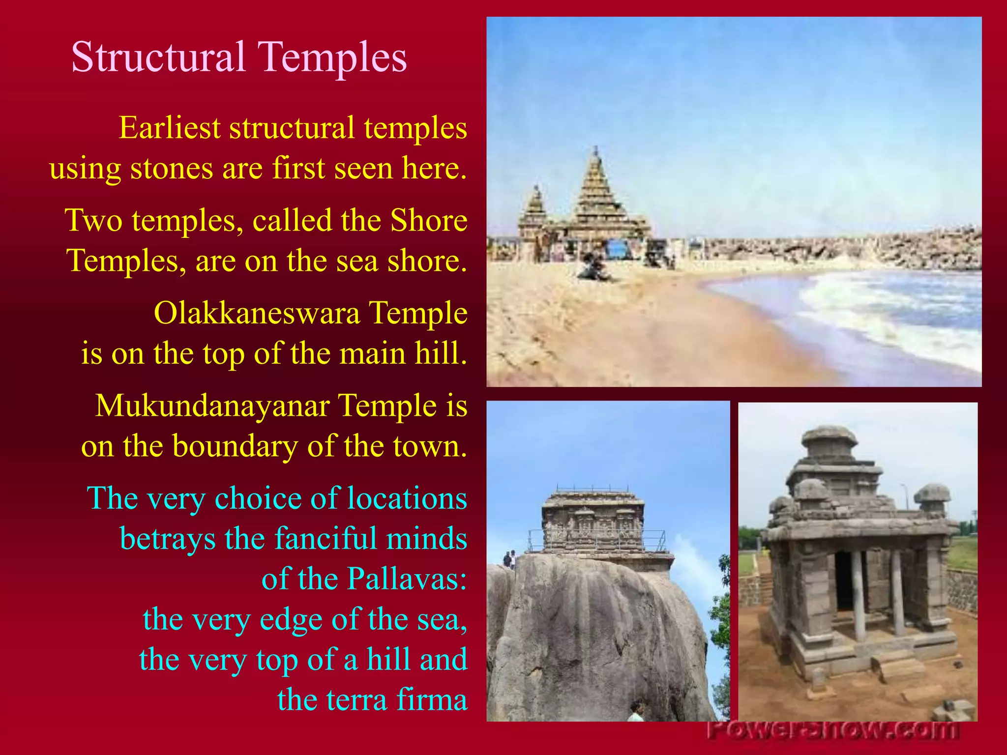 Mahabalipuram Monuments - Part 4 (Structural temples) | PPSX