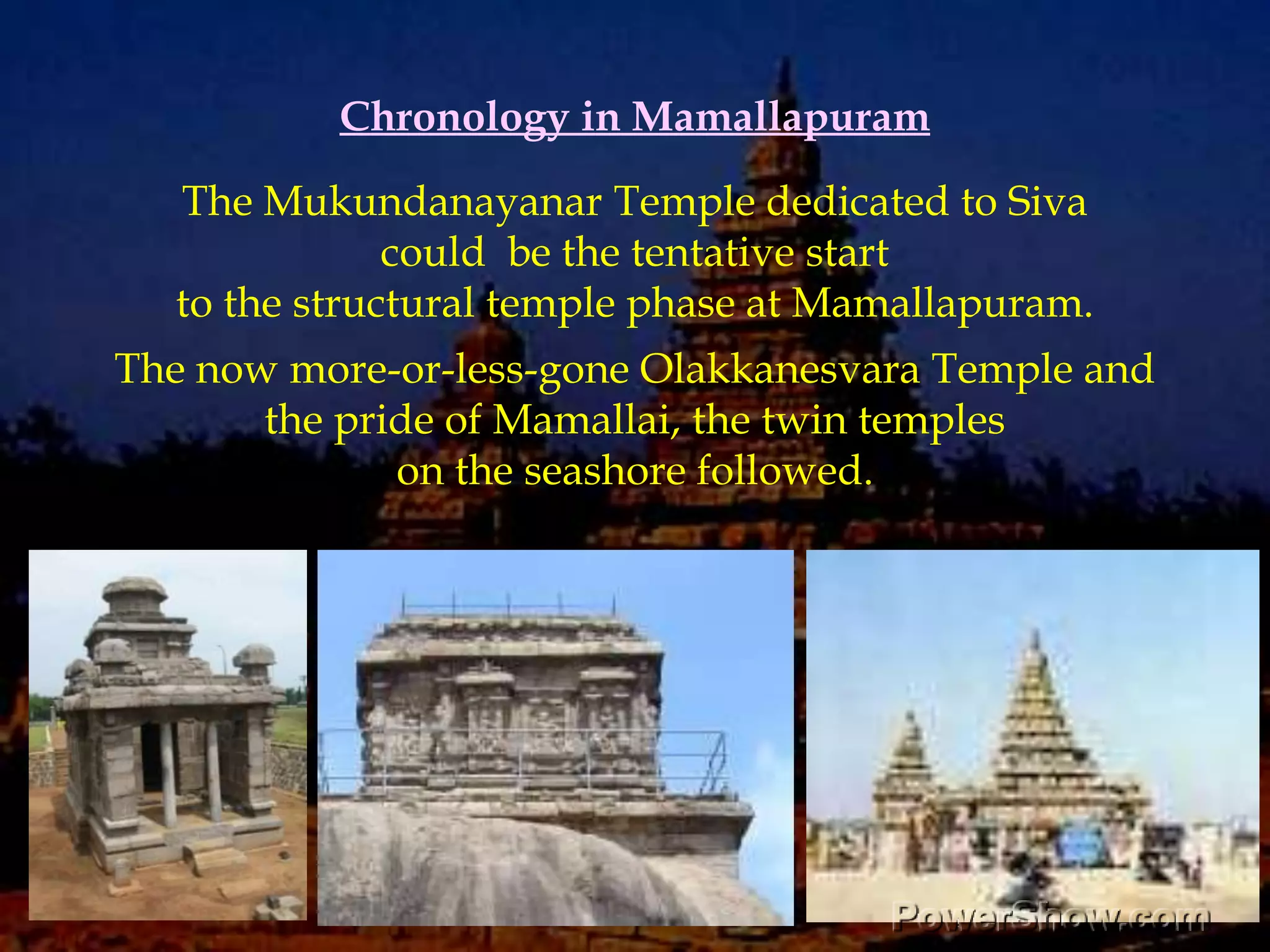 Mahabalipuram Monuments - Part 4 (Structural temples) | PPSX