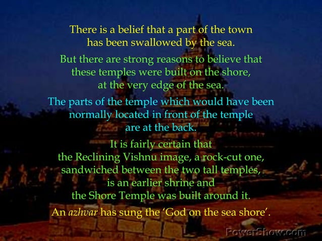 Mahabalipuram Monuments - Part 4 (Structural temples) | PPSX | Hinduism ...