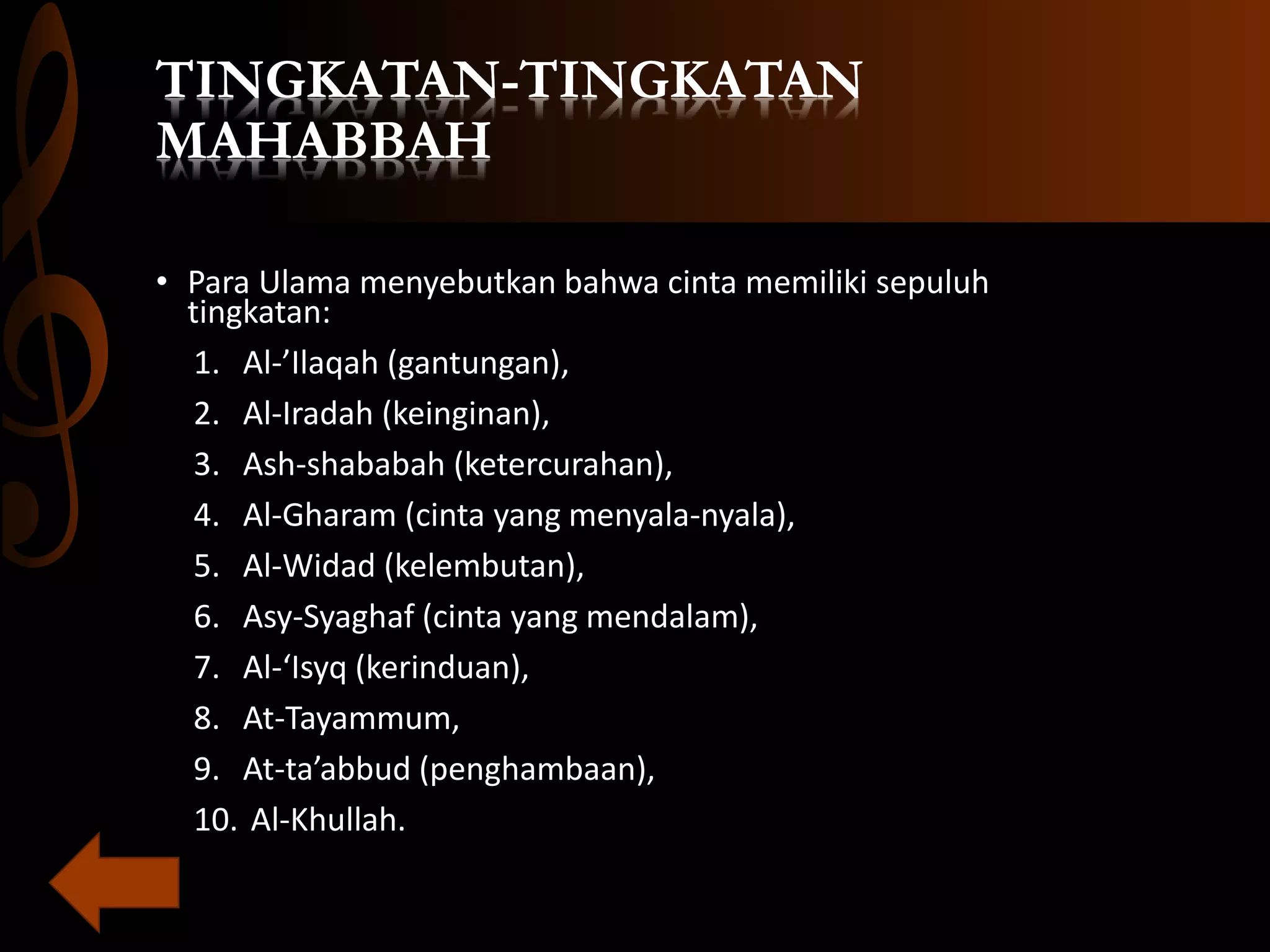 Mahabbah atau hub | PPTX