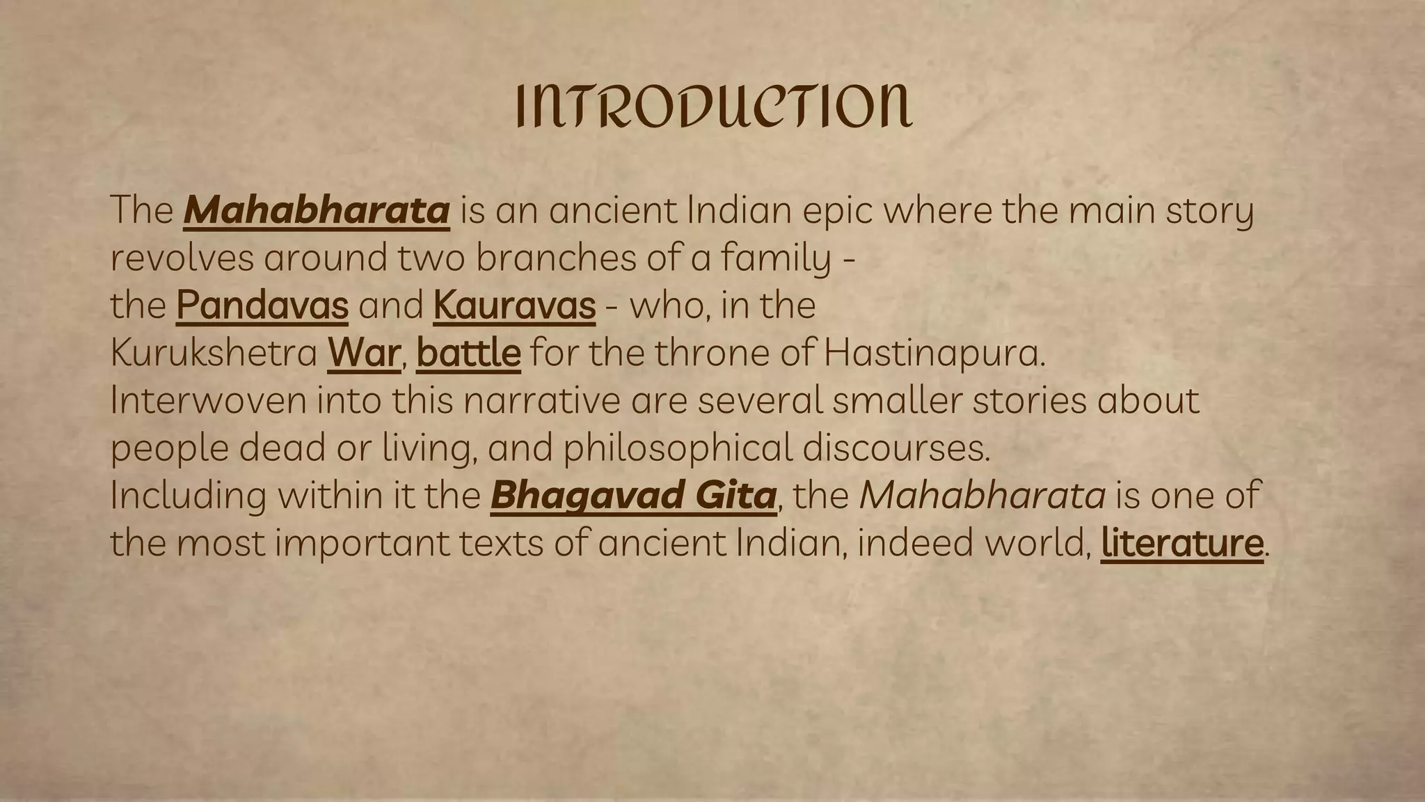 Mahabharata | PPT