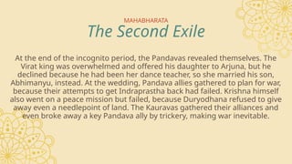 Mahabharata (The Second Exile).pptx FOR THE STUDENTS | PPT